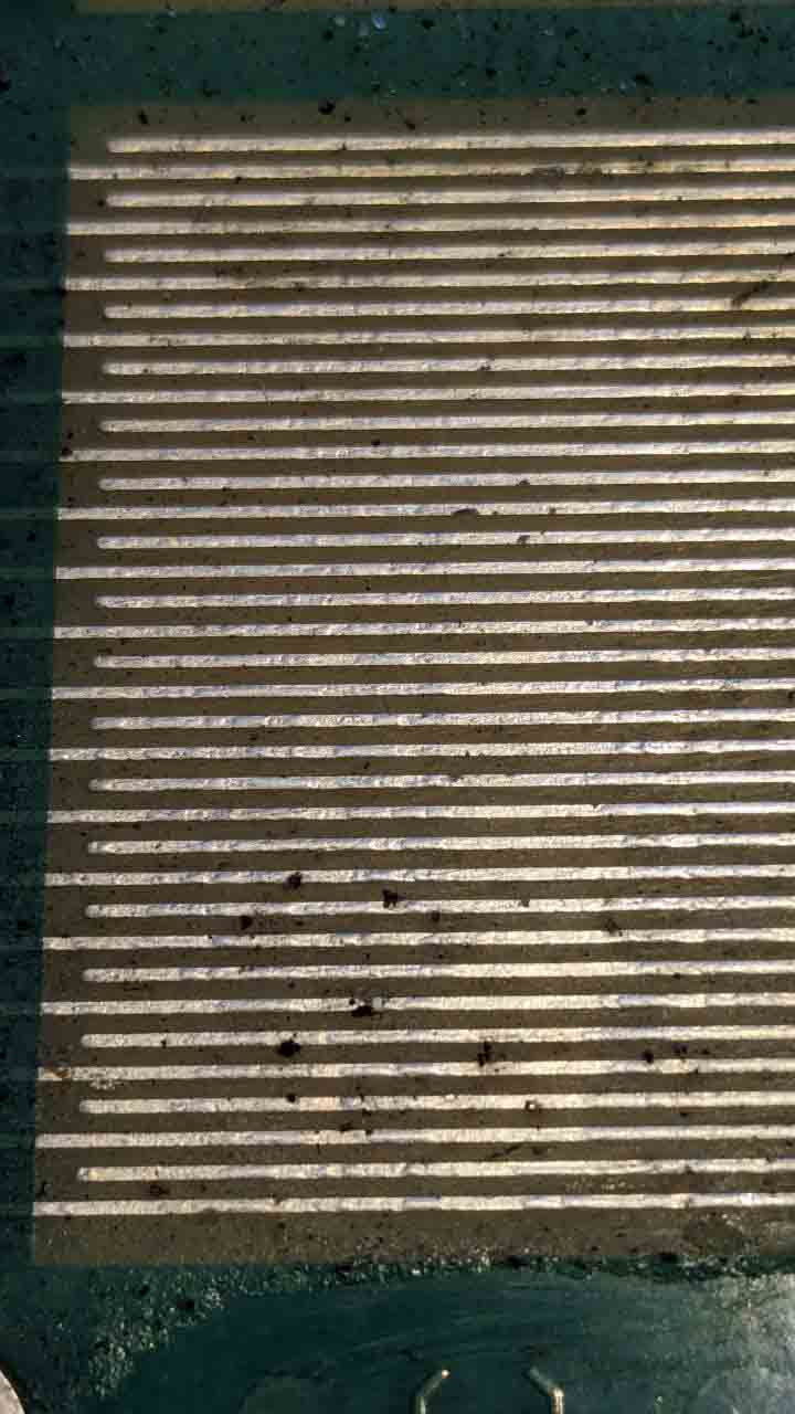 Protection with soldering flux on electronics PCB. Oxidize