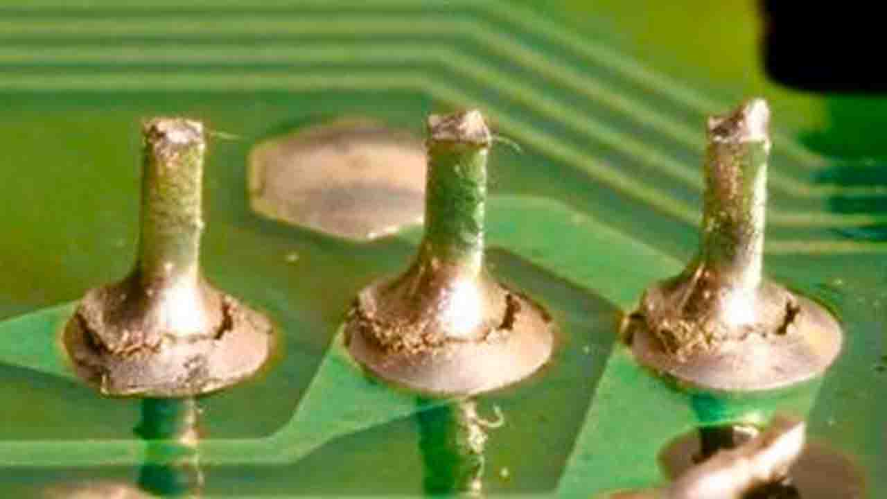 Why does solder crack in electronics PCB?